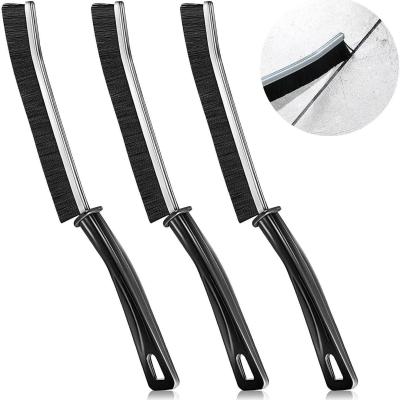 China Black Hard Bristled Crevice Cleaning Brush 400g PET Bristles for Deep Cleaning Hard to Reach Corners for sale