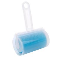 China Blue Pet Hair Remover Lint Roller 79g Reusable Sticky Sheets Washable Cover Household Cleaning for sale