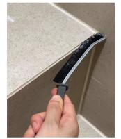 China Black Hard Bristled Crevice Cleaning Brush 400g PET Bristles for Deep Cleaning Hard to Reach Corners for sale
