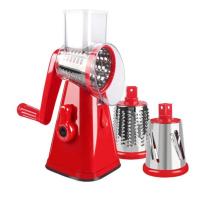 China Sustainable Kitchen Stainless Steel Multi-function Manual Slicer for Fruits Vegetables for sale