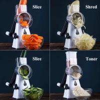 China Sustainable Kitchen Stainless Steel Multi-function Manual Slicer for Fruits Vegetables for sale