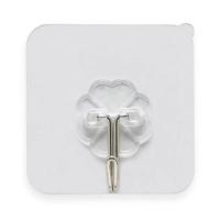 China PVC Iron Plating Suction Door Hook 6x6cm 15kg Load Bearing Non-Marking Wall Hanging Hook for sale