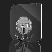 China PVC Iron Plating Suction Door Hook 6x6cm 15kg Load Bearing Non-Marking Wall Hanging Hook for sale