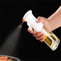 China 200ml Food Grade Glass Oil Spray Bottle for Kitchen Olive Oil Dispenser with Custom Logo for sale