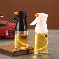 China 200ml Food Grade Glass Oil Spray Bottle for Kitchen Olive Oil Dispenser with Custom Logo for sale