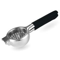 China 340g Stainless Steel Lemon Citrus Press Juicer with Soft Silicone Handle Manual Squeezer for sale