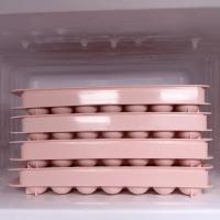 China PP 33 Cavity Circle Round Ball Ice Cube Tray Sphere Plastic Ice Ball Maker Mold with Lid for sale