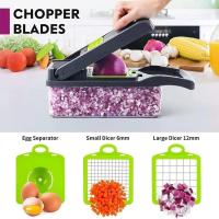 China Versatile Plastic Chopper for Fruits Vegetables Durable Kitchen Tool 35.5x11.8x11.8cm for sale