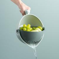 China Restaurant Double Layer Detachable Rotating Drainage Basket Plastic Bird Drain Basket for sale