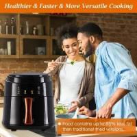 China 8L Commercial Air Fryer 1400W Stainless Steel Liner Digital Control Custom Silver Crest for sale