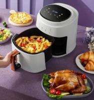 China 8L Commercial Air Fryer 1400W Stainless Steel Liner Digital Control Custom Silver Crest for sale
