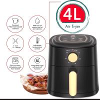 China Commercial Electric Air Fryer 4L 1400W Non-Stick Adjustable Thermostat for Kitchen Camping for sale