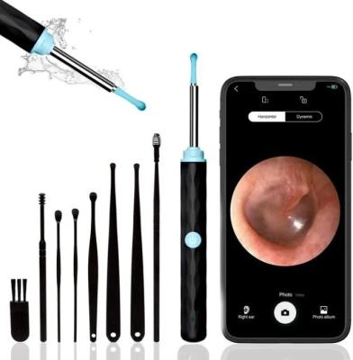China 1080P HD Ear Wax Removal Kit with 1296P Otoscope Camera 350mAh Rechargeable Ear Cleaner for sale