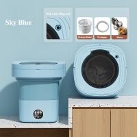 China Plastic Tub Fully-automatic Portable Mini Folding Washing Machine for Underwear Socks for sale