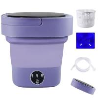China Plastic Tub Fully-automatic Portable Mini Folding Washing Machine for Underwear Socks for sale