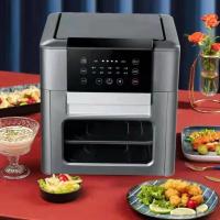 China Commercial Electric Deep Fryer 12L 15L Air Fryer Oven 1400W Digital Control Thermostat for sale