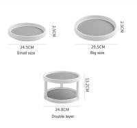 China Plastic Kitchen Turntable Organizer for Spice Items and Fruit Placement Standing Type for sale