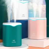 China USB Ultrasonic Aromatherapy Humidifier 5V 2W Double Nozzle for Car Hotel Home for sale