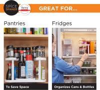 China Maximize Space and Keep Spices Organized with this Double Rotating Turntable Spice Rack for sale