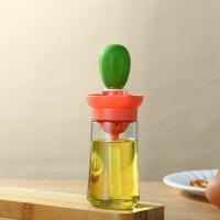 China Kitchen Oil Dispenser Bottle with Scale and Silicone Grill Brush 400g 6.45x20cm for sale