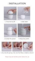 China Ultrasonic Humidifier 2W 5V USB with Aromatherapy and LED Lights for Home Bedroom for sale