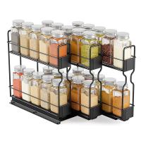 China Efficiently Organize Your Bathroom with 2 Layers Sliding Pull Out Spice Rack Organizer for sale