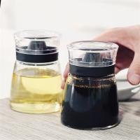 China Transparent Glass Oil Jar 170ml Vinegar Oil Spray Bottle Set for Kitchen Supplies for sale