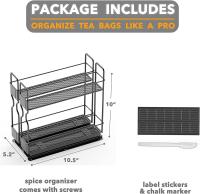 China Efficiently Organize Your Bathroom with 2 Layers Sliding Pull Out Spice Rack Organizer for sale
