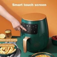 China 4.5L 6L Digital Air Fryer Oil Free Frying 1200W 1400W Touch Control Square Nonstick for sale