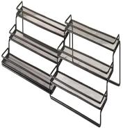 China Standing Type Kitchen Bathroom Living Room Countertop 3 Layers Retractable Spice Rack for sale