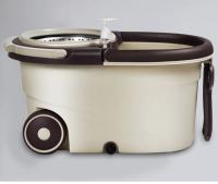 China Stainless Steel 360 Spin Mop Bucket Set with Wringer 1kg Lightweight Floor Cleaning System for sale