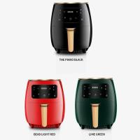 China 4.5L 6L Digital Air Fryer Oil Free Frying 1200W 1400W Touch Control Square Nonstick for sale