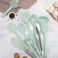 China Kitchen Silicone Spatula Set with Storage Bucket 12-Piece Baking Cookware Non-Stick Tools for sale