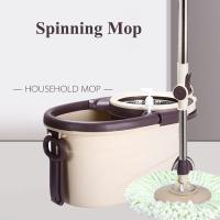 China 360 Degree Rotating Microfiber Spinning Mop and Bucket Set for Adjustable Cleaning for sale