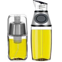 China 500ml Glass Oil Dispenser Bottle for Olive Oil Vinegar Kitchen Cooking Dispense for sale