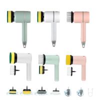 China 6 in 1 Electric Sink Brush Handheld Bathtub Brush 400g Lightweight Cleaning Tool for Bathroom Kitchen for sale
