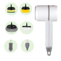 China 6 in 1 Electric Sink Brush Handheld Bathtub Brush 400g Lightweight Cleaning Tool for Bathroom Kitchen for sale
