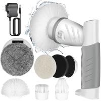 China 5 in 1 Electric Cleaning Brush with Interchangeable Sponge Head 400g Lightweight for Bathroom Kitchen Sink for sale