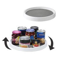China Rotating Spice Rack PP TPR Non-Slip Kitchen Storage for Bottles 329g 405g for sale