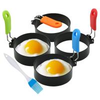 China Stainless Steel Egg Cooking Rings Pancake Mold 68g 430 Steel for Home Kitchen Frying Eggs Omelet for sale