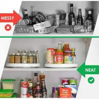 China Rotating Spice Rack PP TPR Non-Slip Kitchen Storage for Bottles 329g 405g for sale
