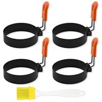 China Stainless Steel Egg Cooking Rings Pancake Mold 68g 430 Steel for Home Kitchen Frying Eggs Omelet for sale
