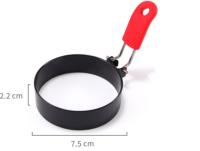 China Stainless Steel Egg Cooking Rings Pancake Mold 68g 430 Steel for Home Kitchen Frying Eggs Omelet for sale