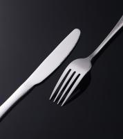 China 410 Stainless Steel Cutlery Set 4 Piece Knife Fork Spoon for Restaurant Hotel Steak Cake for sale