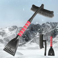 China Multifunctional Car Cleaning Brush with Ice Scraper Snow Shovel 225g Custom Logo for sale