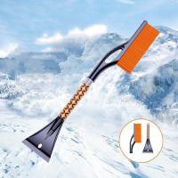 China Multifunctional Car Cleaning Brush with Ice Scraper Snow Shovel 225g Custom Logo for sale