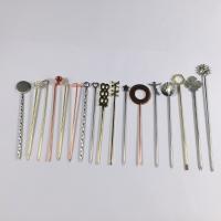 China 304 Stainless Steel Cocktail Pins Swizzle Stick 18cm Reusable Small Paddles Custom Logo for sale