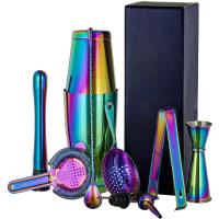 China 11-Piece Bartender Kit Cocktail Smoker Set 750ml 600ml Stainless Steel Barware for sale