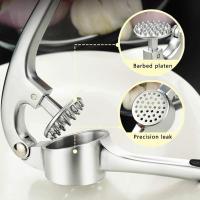 China Stainless Steel Garlic Press Crusher Mincer 170mm Kitchen Tool for Cooking for sale