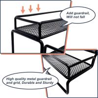 China Iron Baked Lacquer 4 Tier Step Spice Rack Organizer for Cabinet 28.8cm for sale